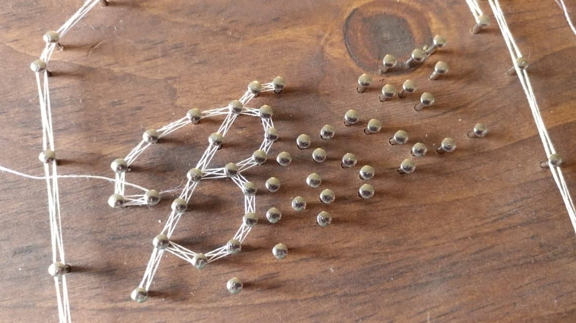 DIY Mason Jar String Art Tutorial with FREE Pattern - Chaotically Yours