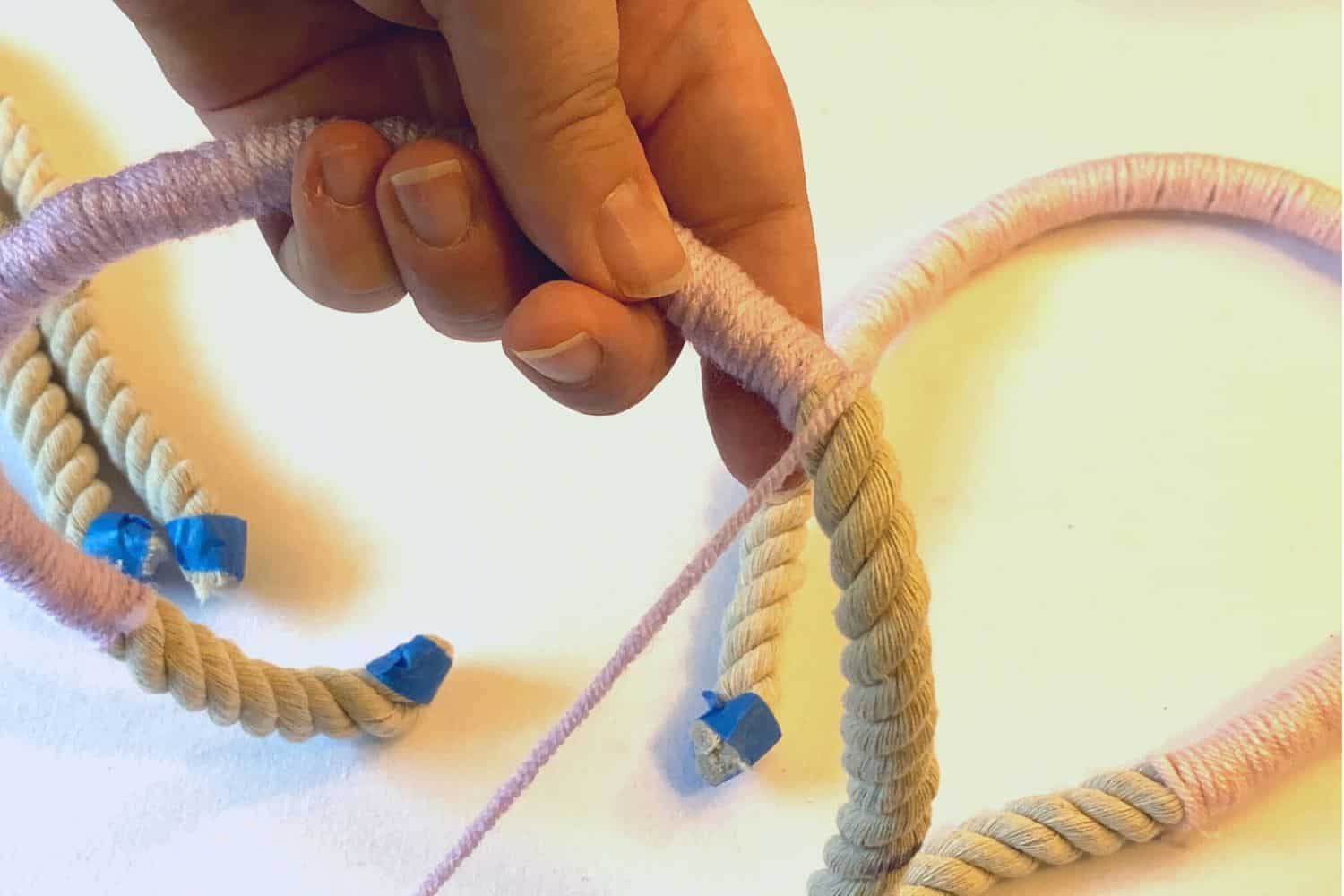 Rope Rainbow Wall Hanging - Chaotically Yours