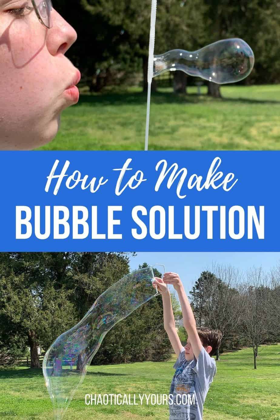 How To Make Bubble Solution 4 Recipes Tested Chaotically Yours